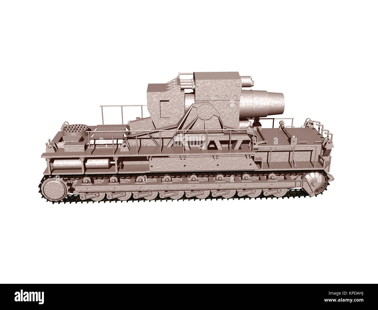 mortar on rail vehicle Stock Photo - Alamy
