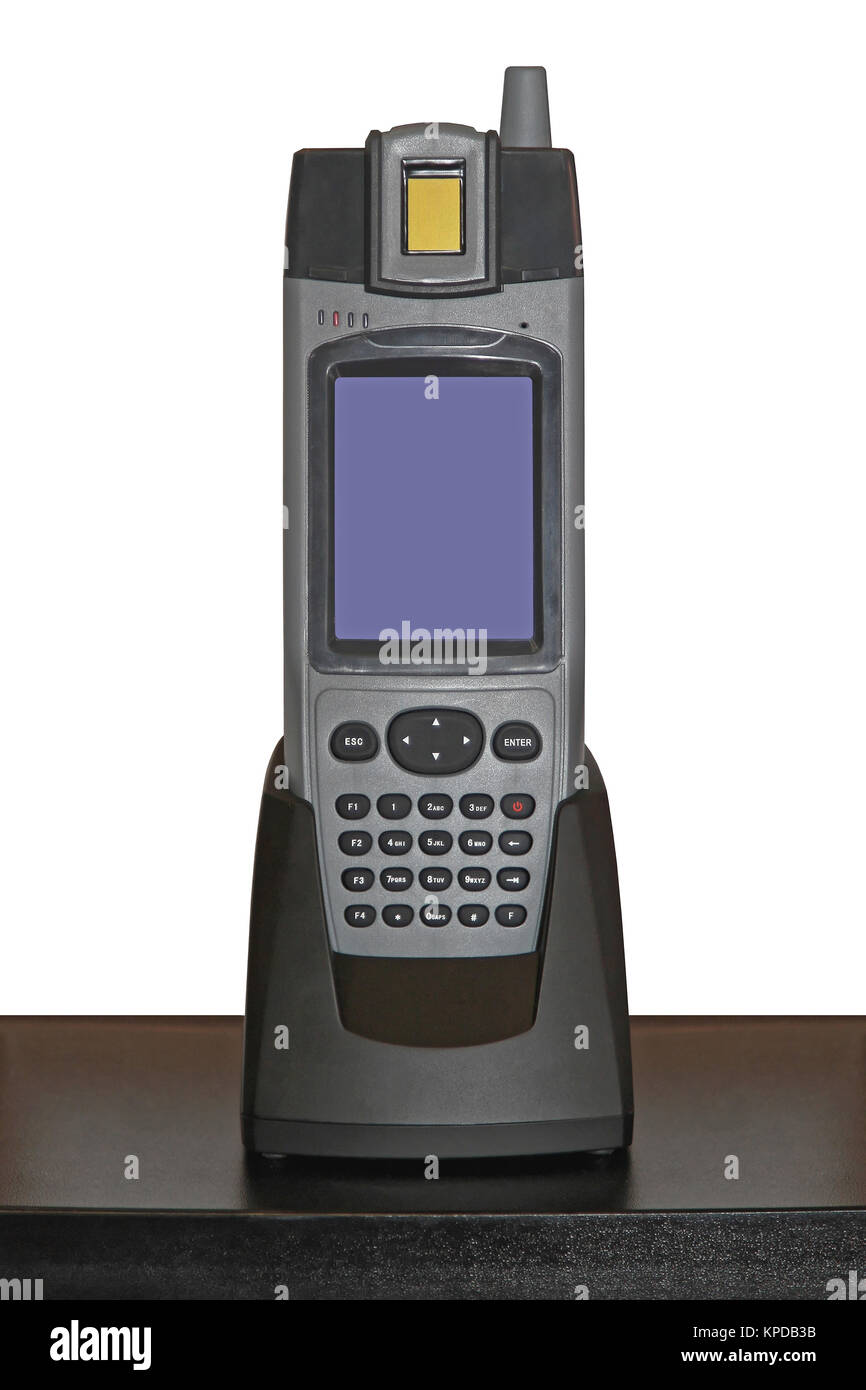 Handheld Biometric Scanner Stock Photo - Alamy
