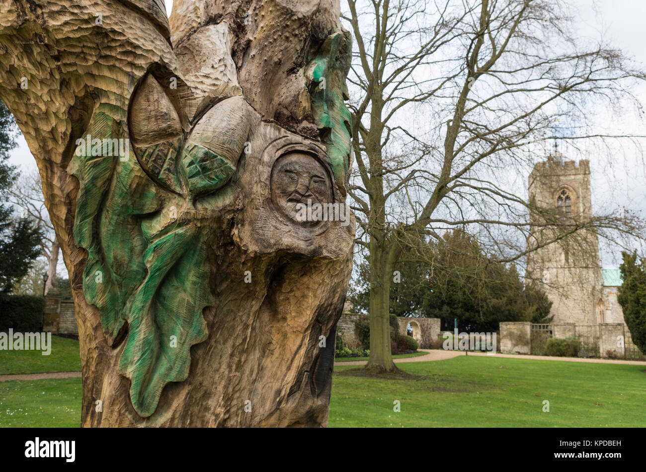 Wood carvings tree hi-res stock photography and images - Alamy