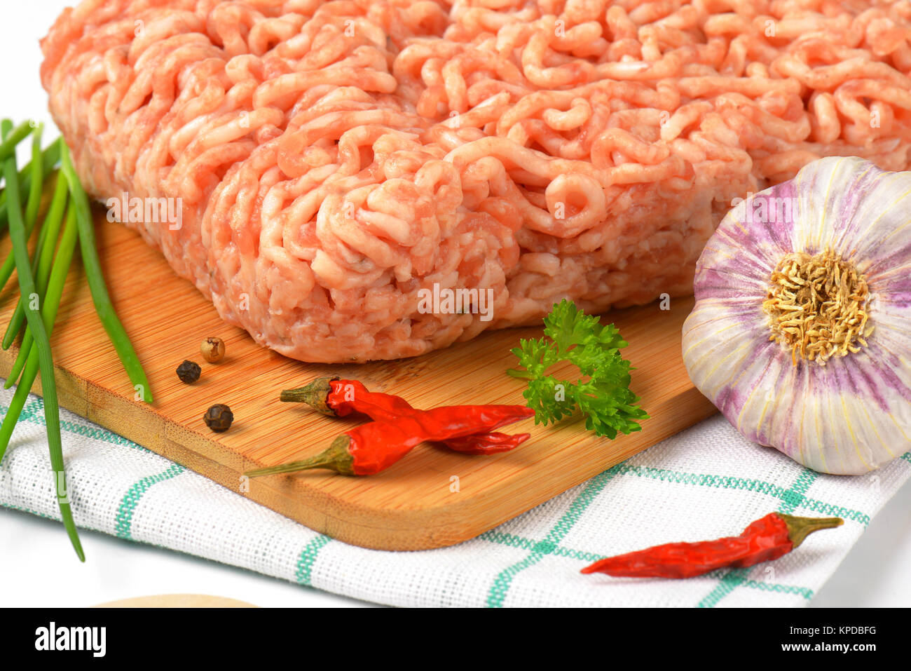 Raw minced meat Stock Photo - Alamy