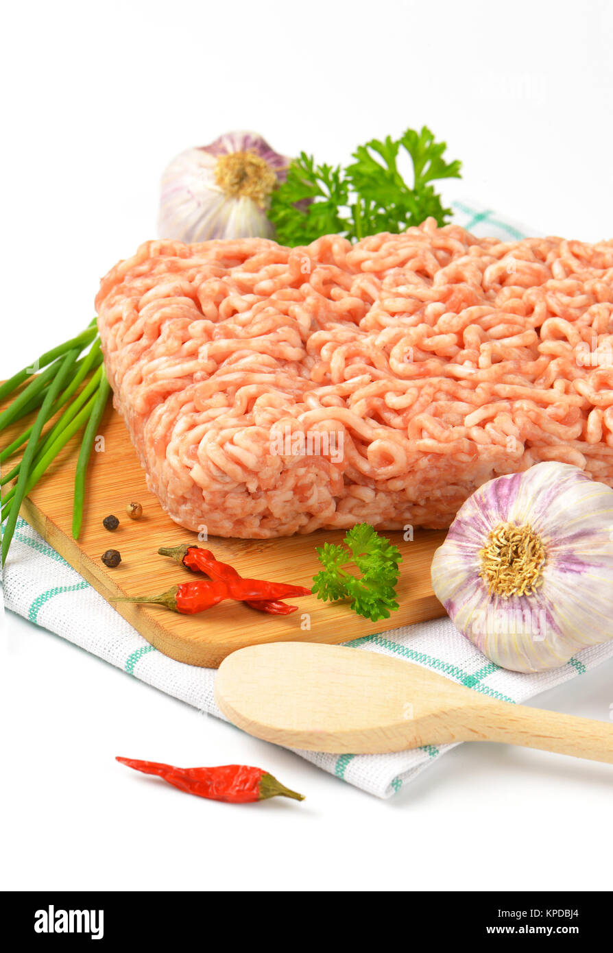 Raw minced meat Stock Photo - Alamy