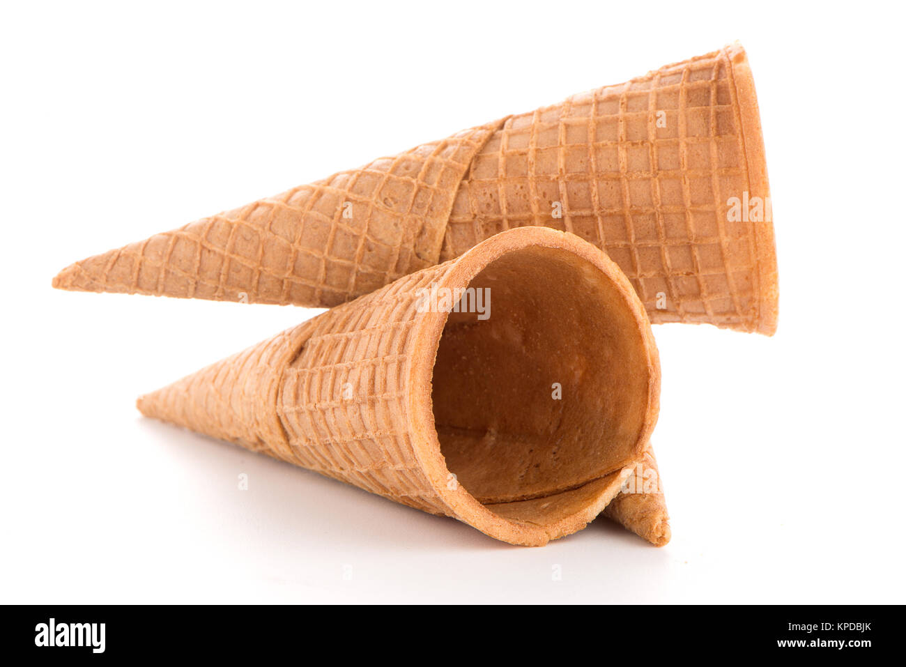 Bucket of waffle cones hi-res stock photography and images - Alamy