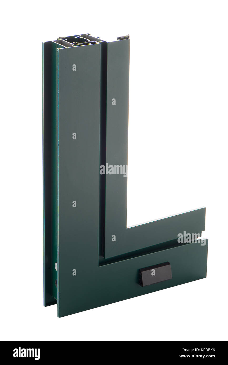 Aluminium window sample Stock Photo - Alamy