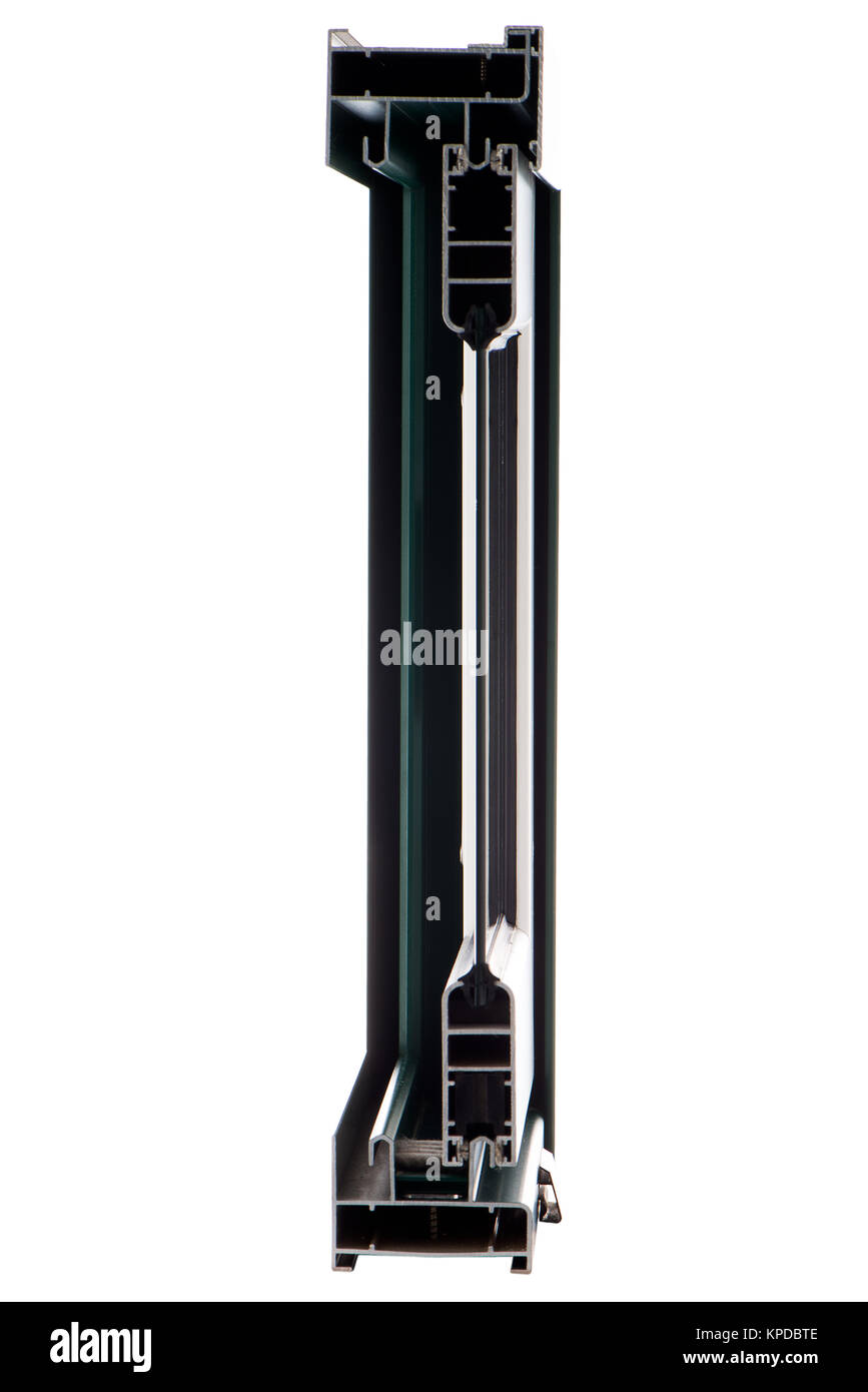 Aluminium window sample Stock Photo - Alamy