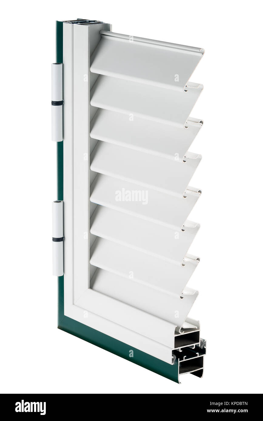 Aluminium window sample Stock Photo - Alamy