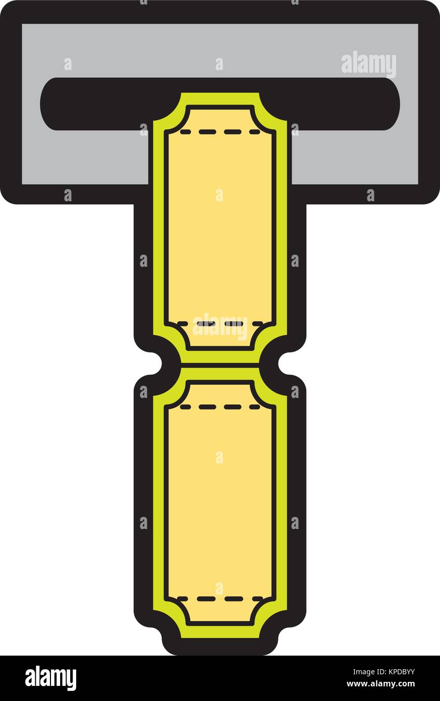 Isolated ticket design Stock Vector Image & Art - Alamy