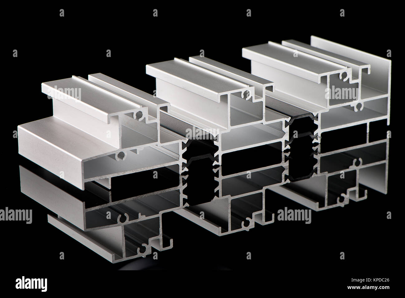 Aluminium profile sample Stock Photo - Alamy