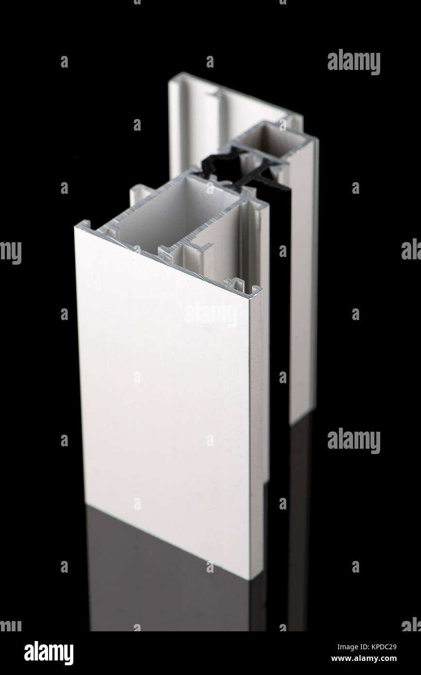 Aluminium profile sample Stock Photo - Alamy
