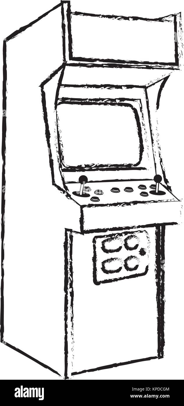 Arcade Machine Drawing