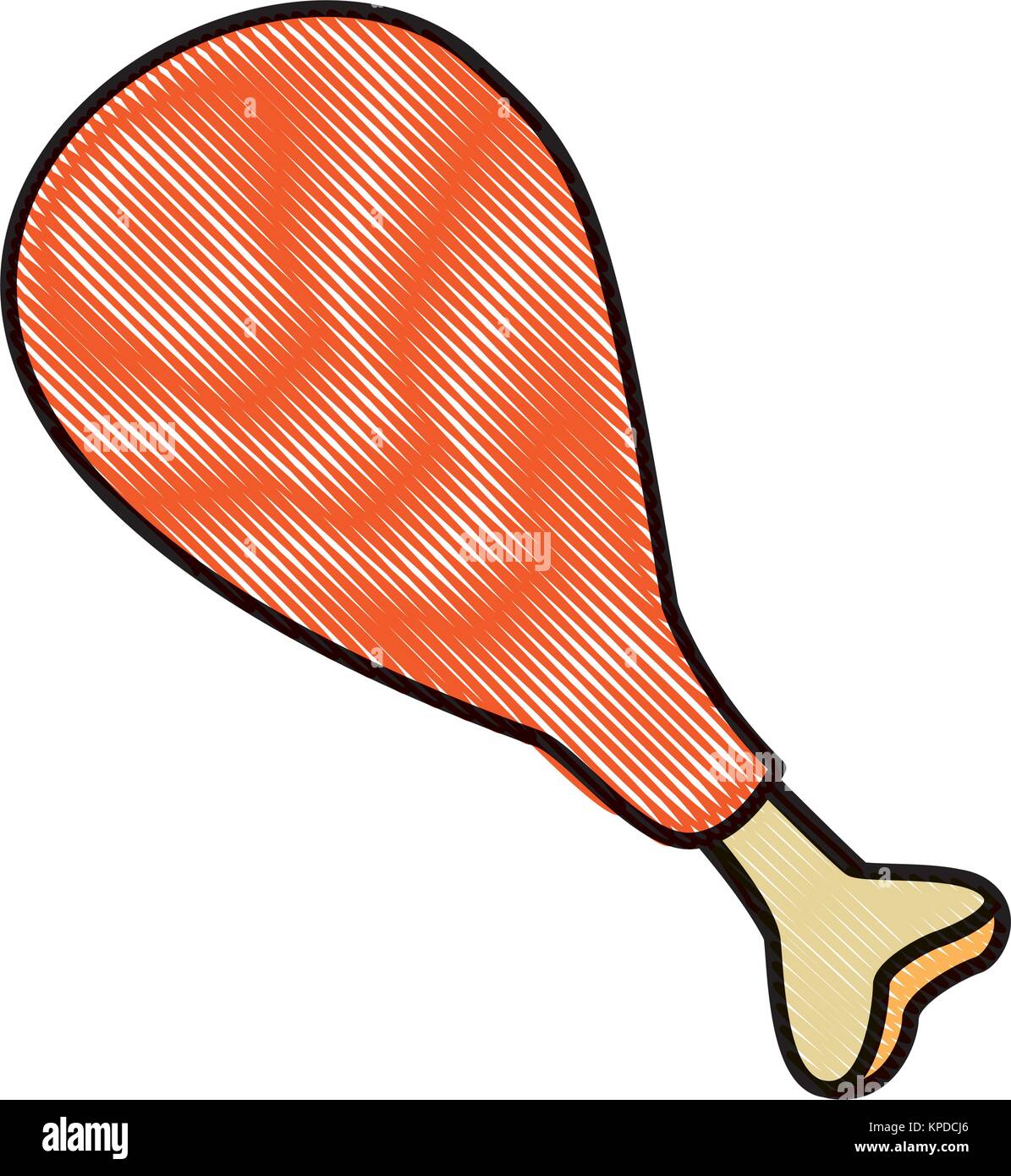 Chicken leg food icon vector illustration graphic design Stock Vector ...