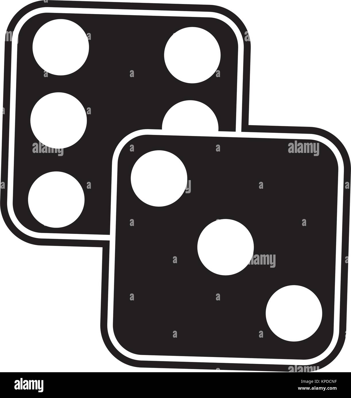 Isolated dice design Stock Vector Image & Art - Alamy