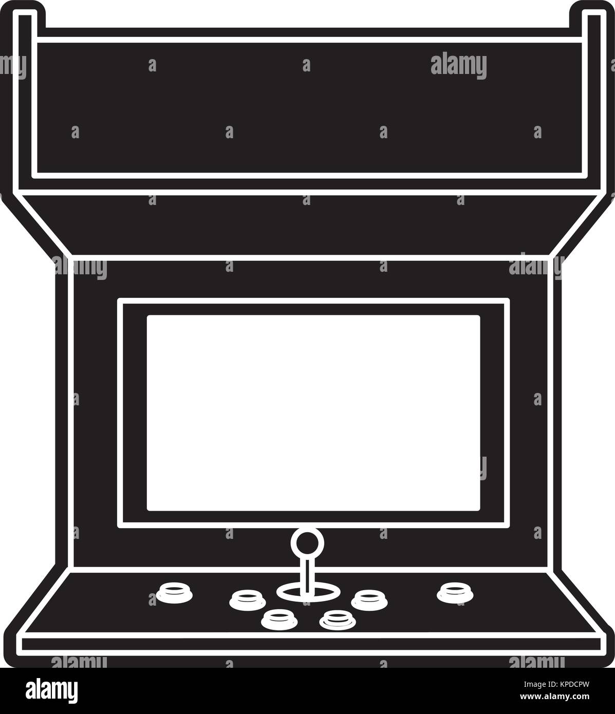 Videogame arcade machine icon vector hi-res stock photography and ...