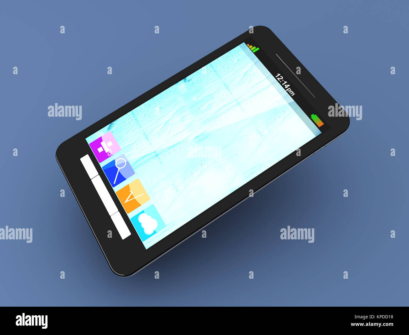 A modern Smartphone. 3D illustration Stock Photo - Alamy