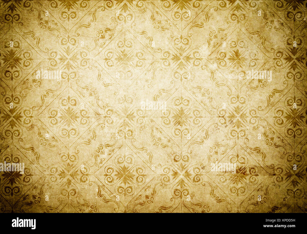 Aging ornamental paper texture. Natural old paper background with old ...