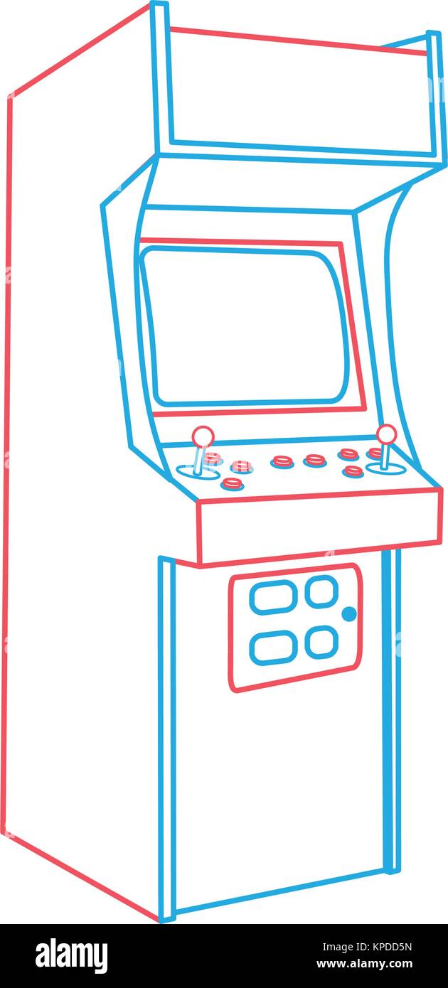 Arcade machine design Stock Vector Image & Art - Alamy