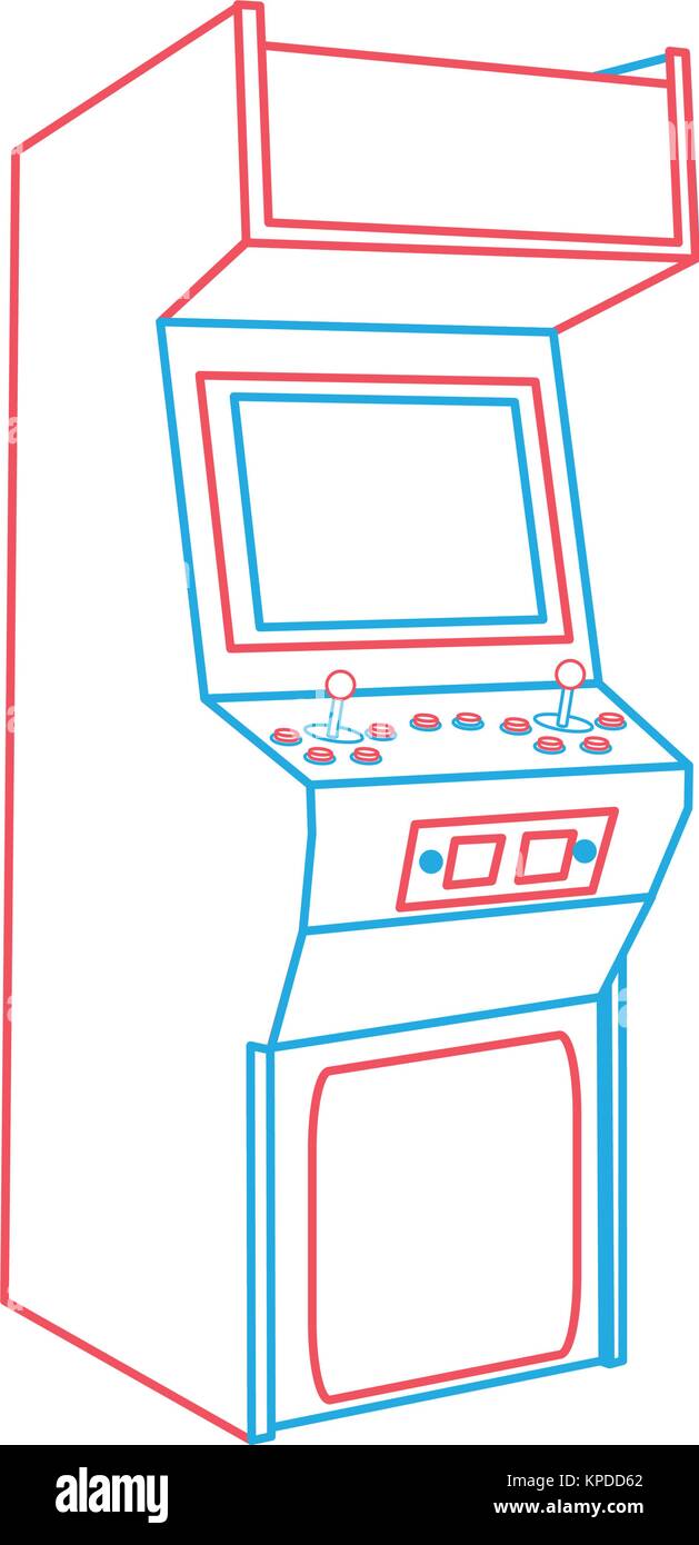 Arcade machine design Stock Vector Image & Art - Alamy