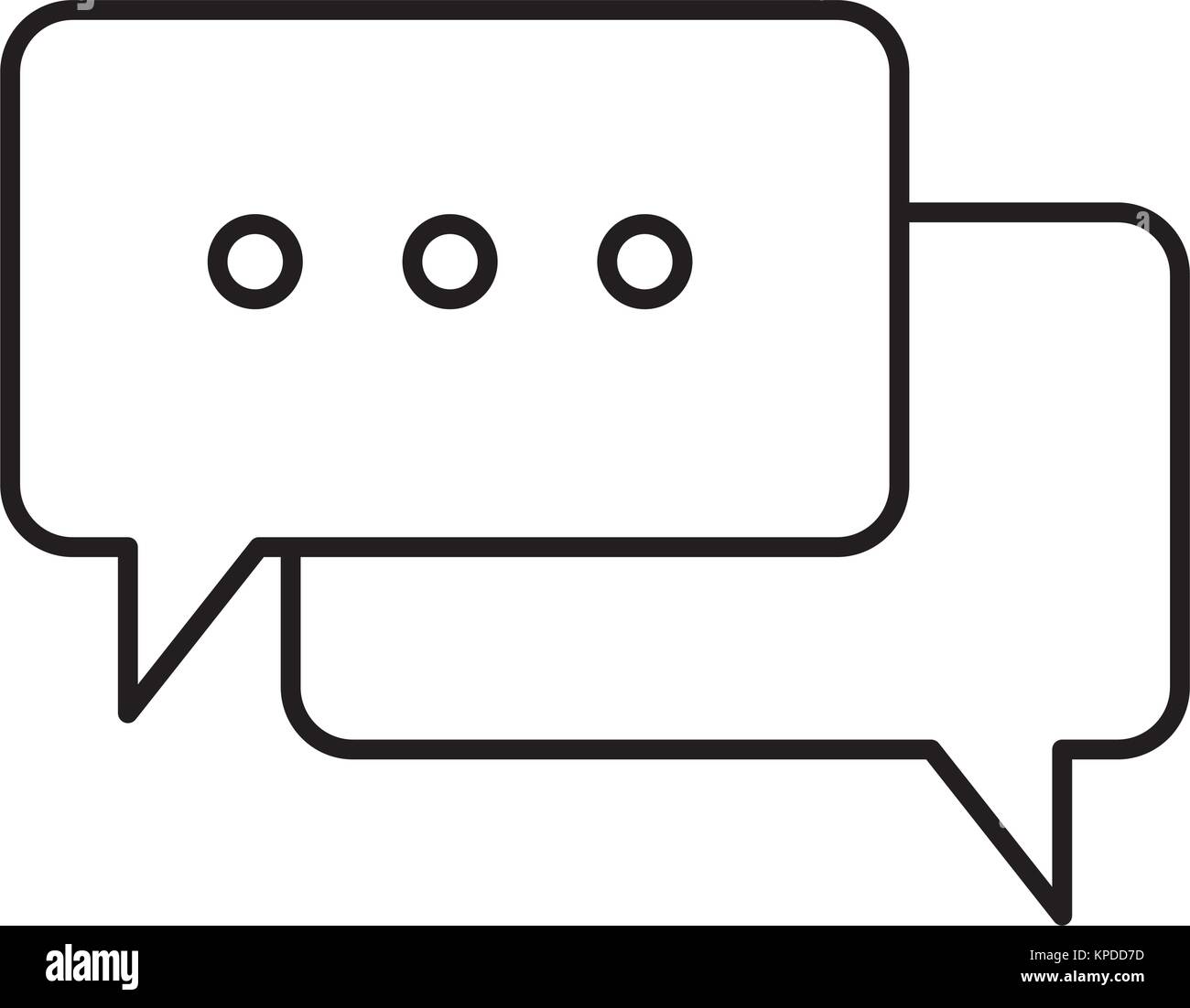 Chat bubbles symbol Stock Vector Image & Art - Alamy
