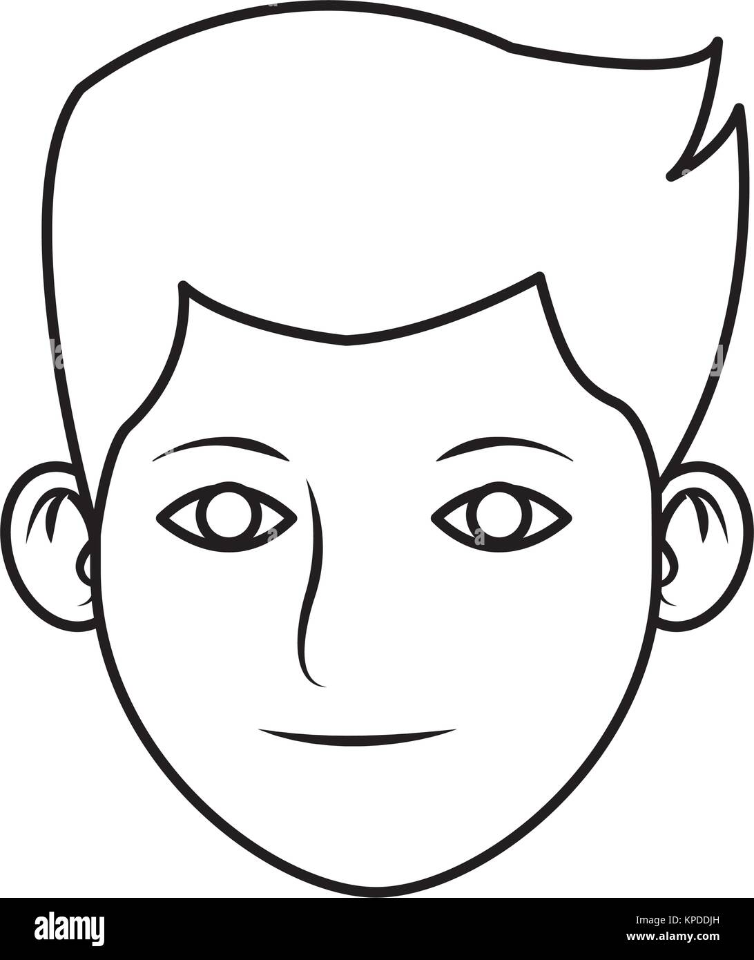 Young man face cartoon Stock Vector Image & Art - Alamy