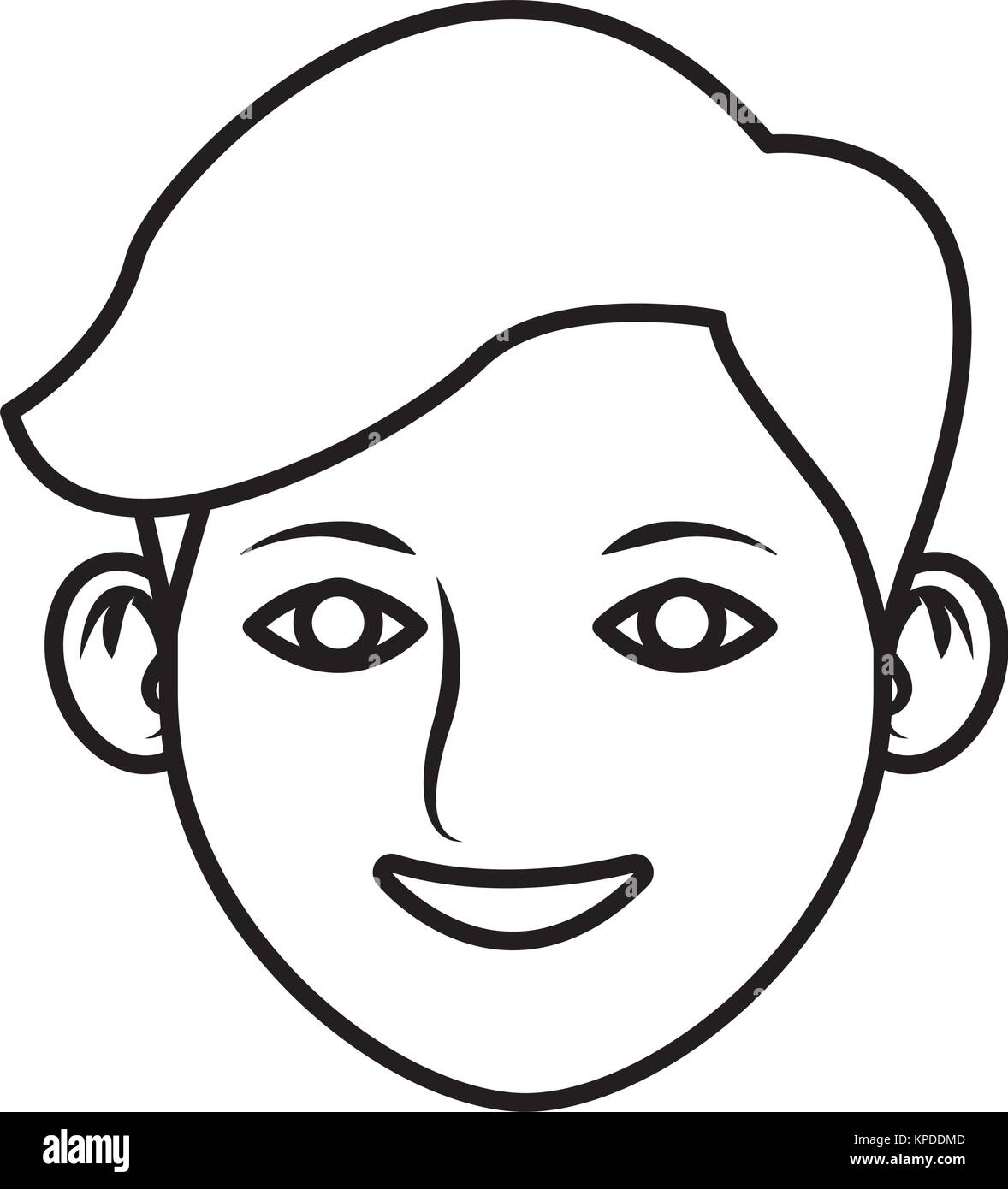 Young Man Face Cartoon Stock Vector Image And Art Alamy
