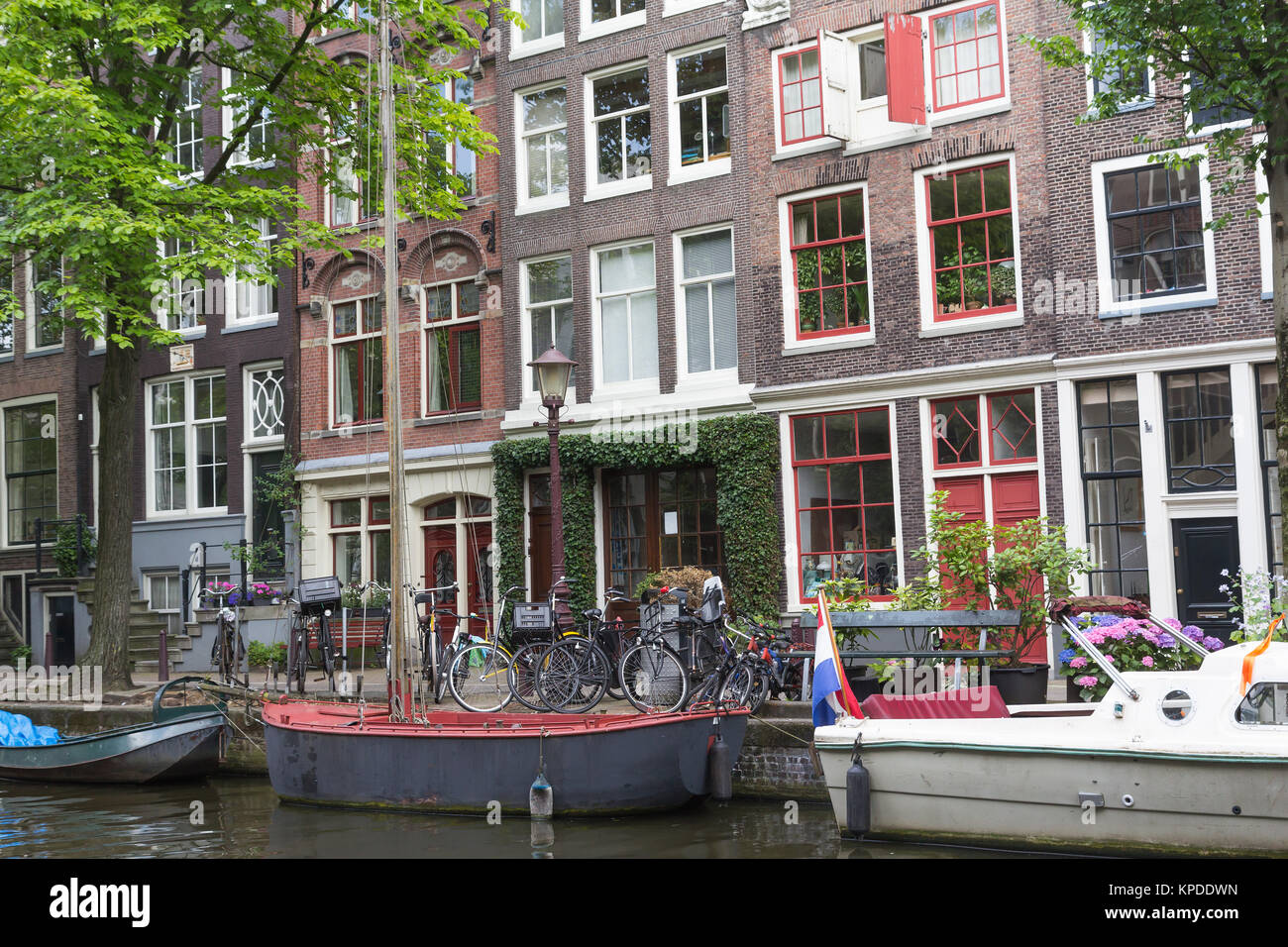 Picturesque place in Amsterdam (Netherlands Stock Photo - Alamy