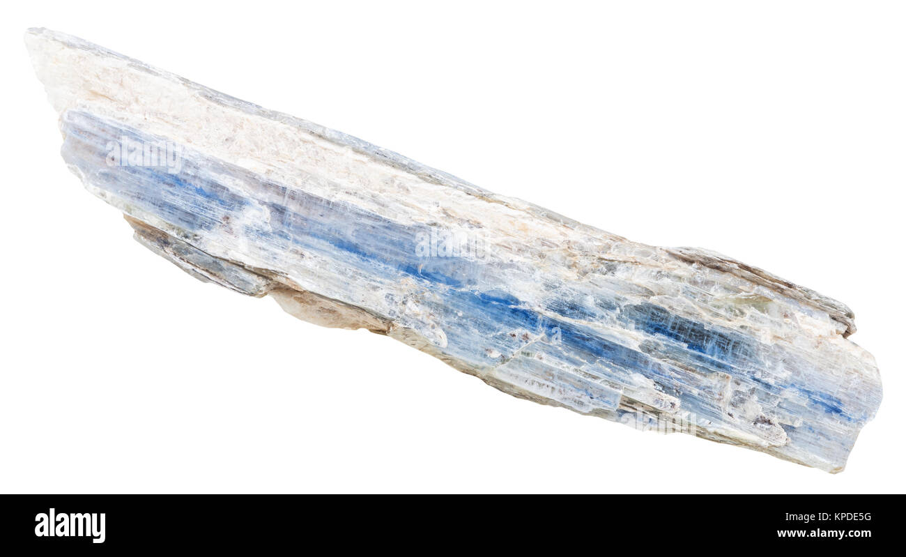 kyanite rock isolated on white Stock Photo - Alamy