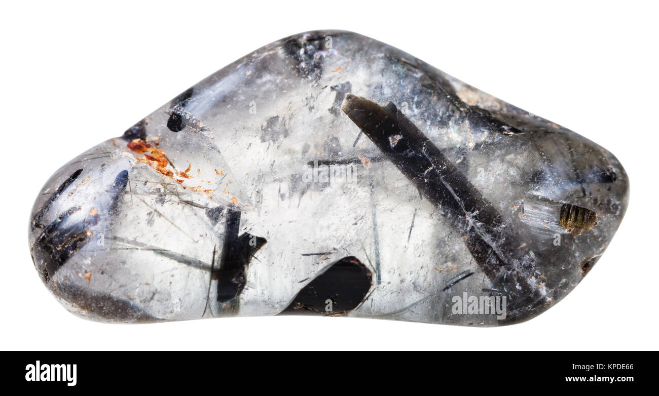 Tumbled clear quartz gemstone Cut Out Stock Images & Pictures - Alamy