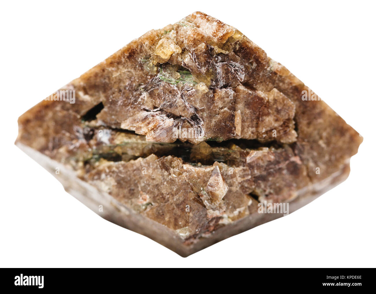 green Zircon crystals in rock isolated Stock Photo - Alamy