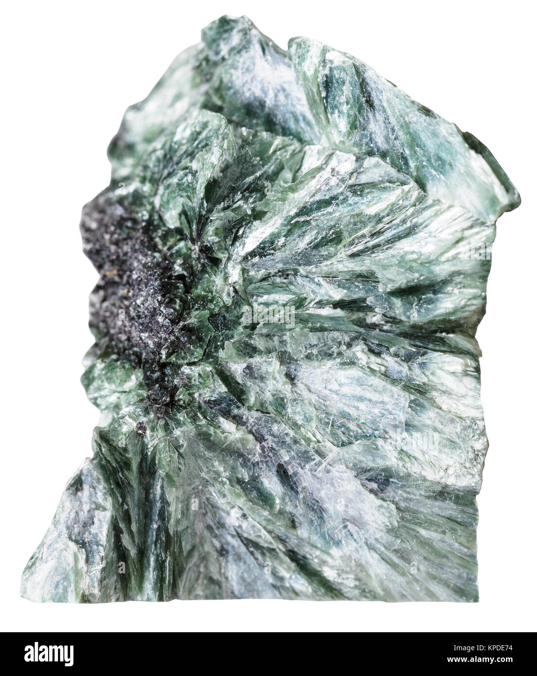 clinochlore (clinkstone) crystalline rock Stock Photo - Alamy