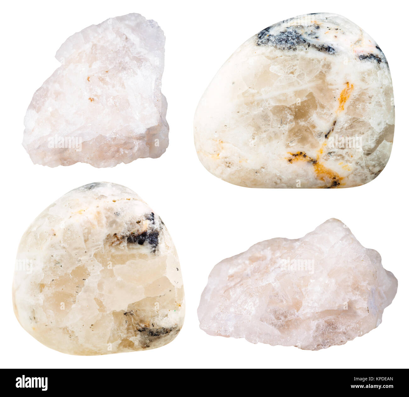 Baryte (barite) tumbled gemstones and rocks Stock Photo - Alamy