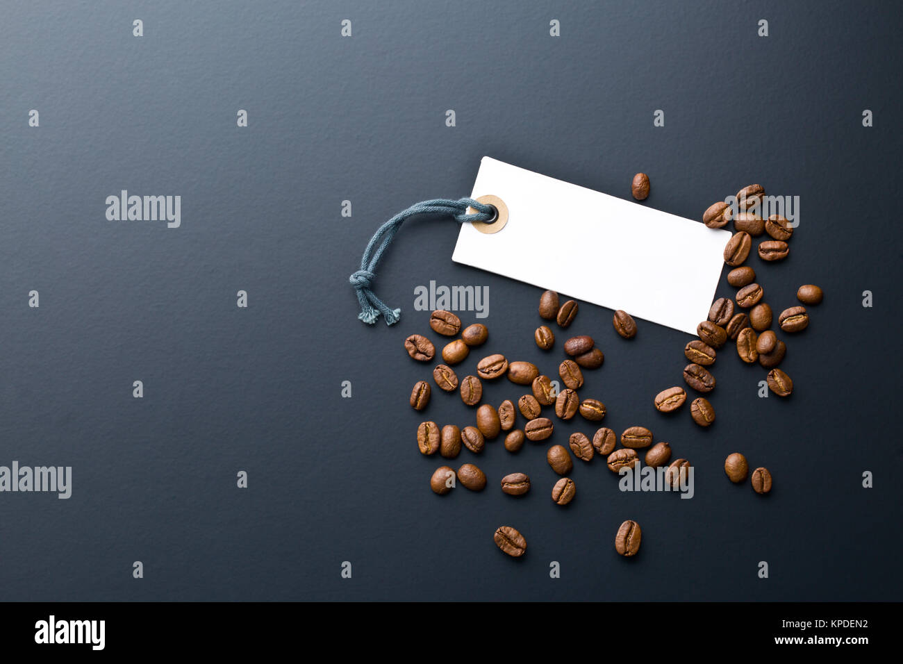 coffee beans and price label Stock Photo - Alamy