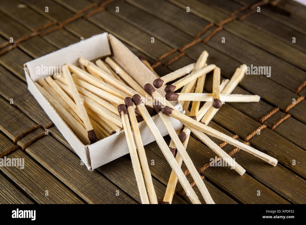 matches on the table Stock Photo - Alamy