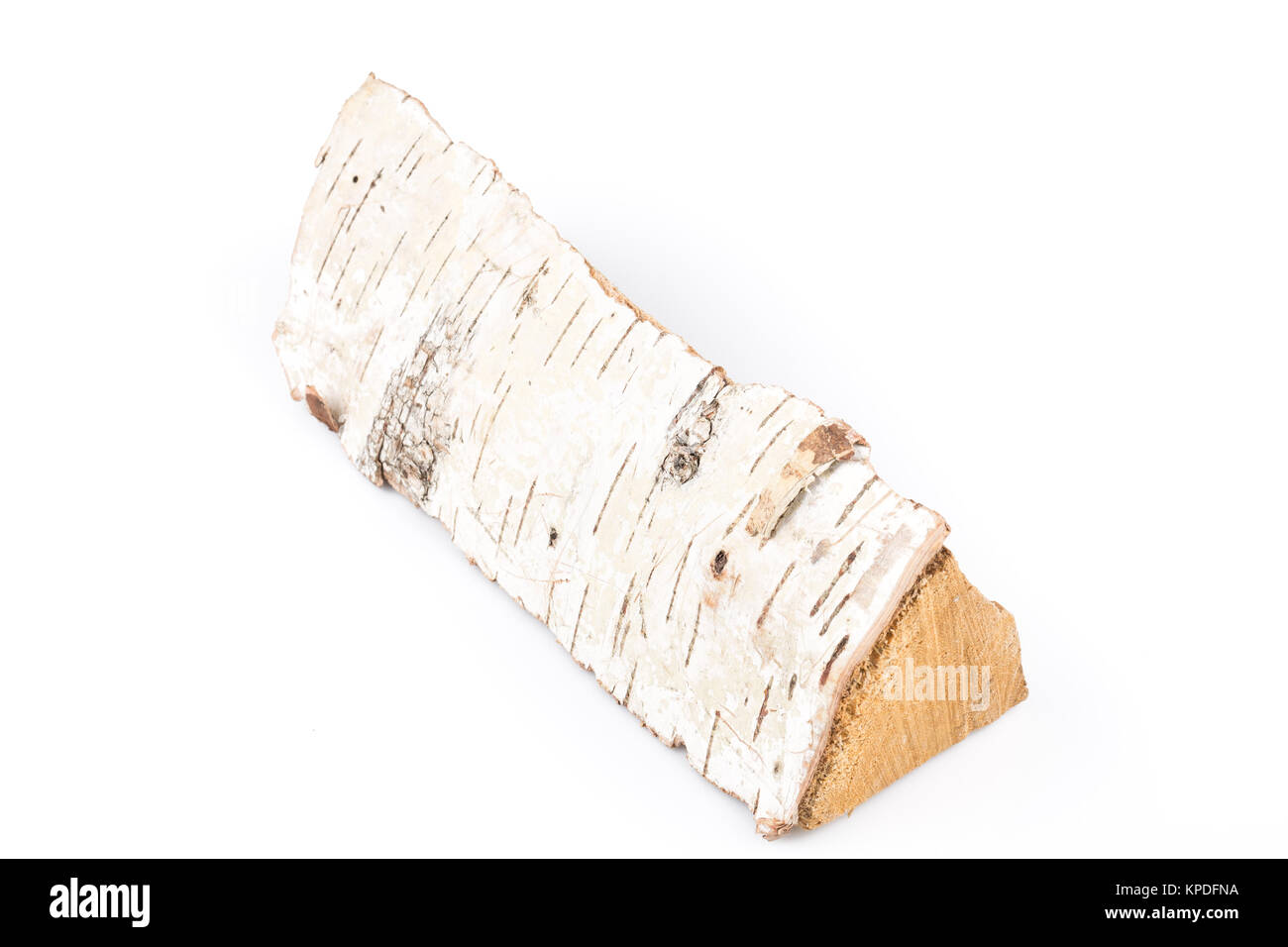 Birch firewood log Stock Photo - Alamy