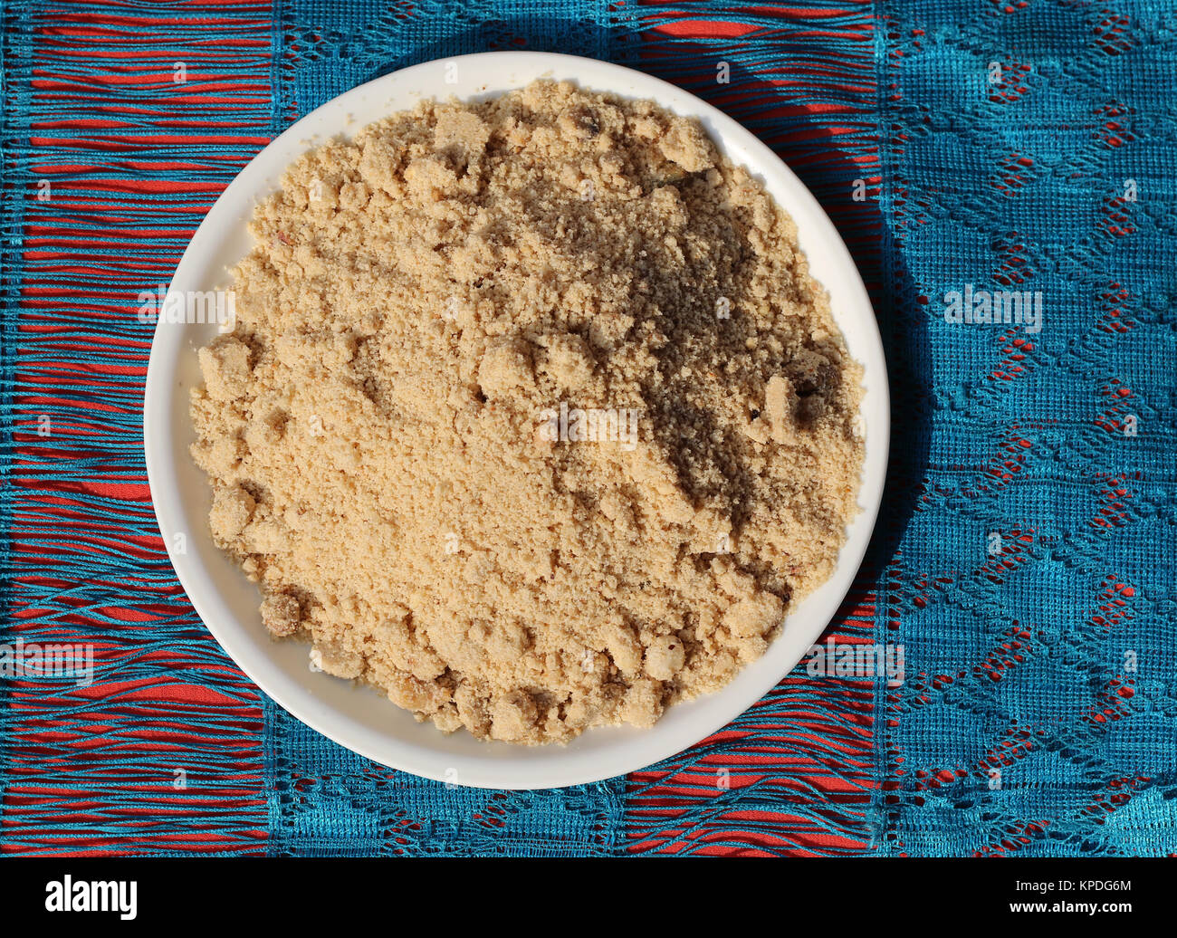 Indian traditional roasted wheat flour sweet or Panjiri Stock Photo - Alamy