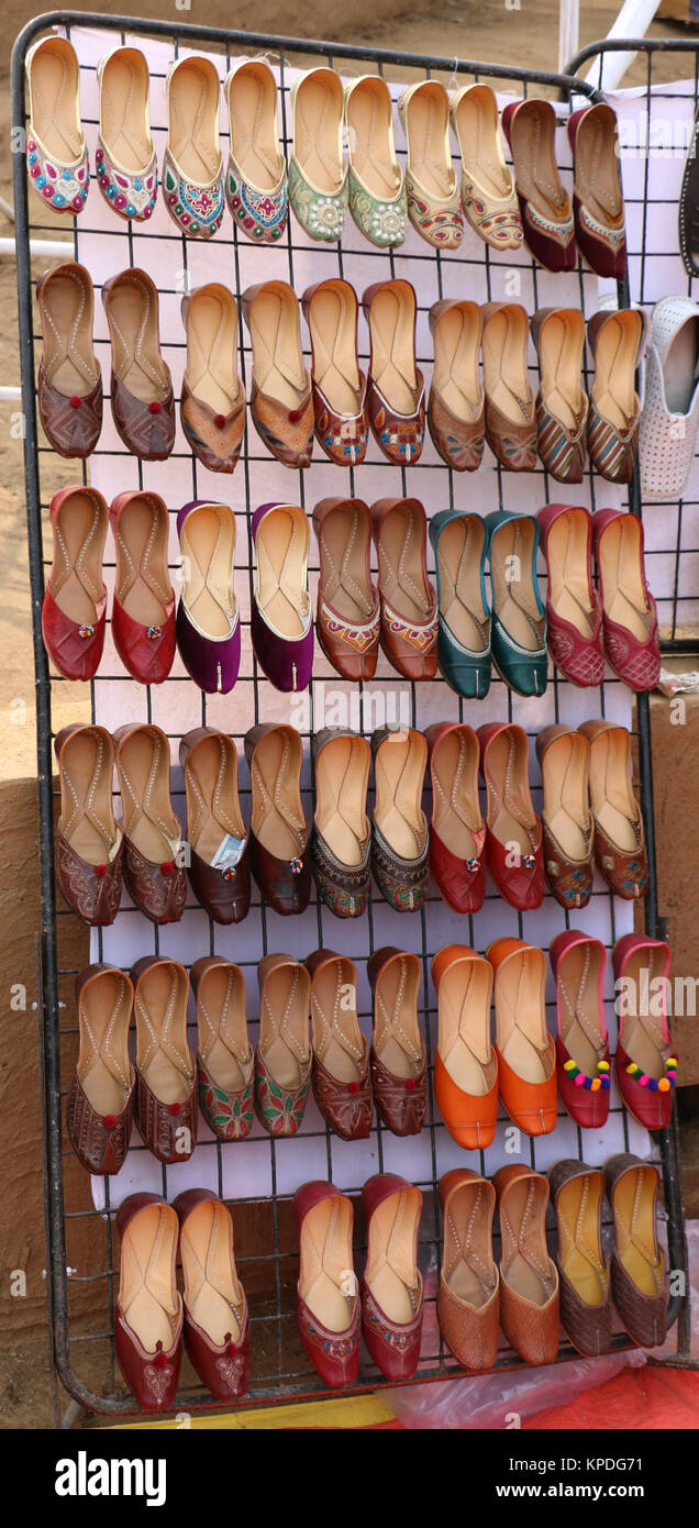 Designer Rajasthan shoes Collection Stock Photo - Alamy