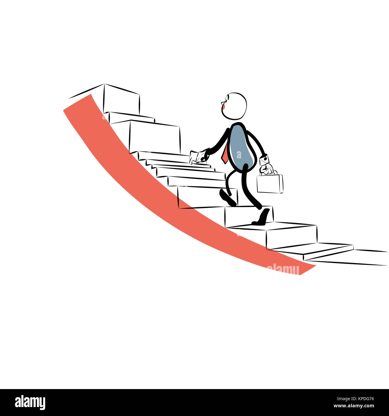 Career growth modern line Cut Out Stock Images & Pictures - Alamy