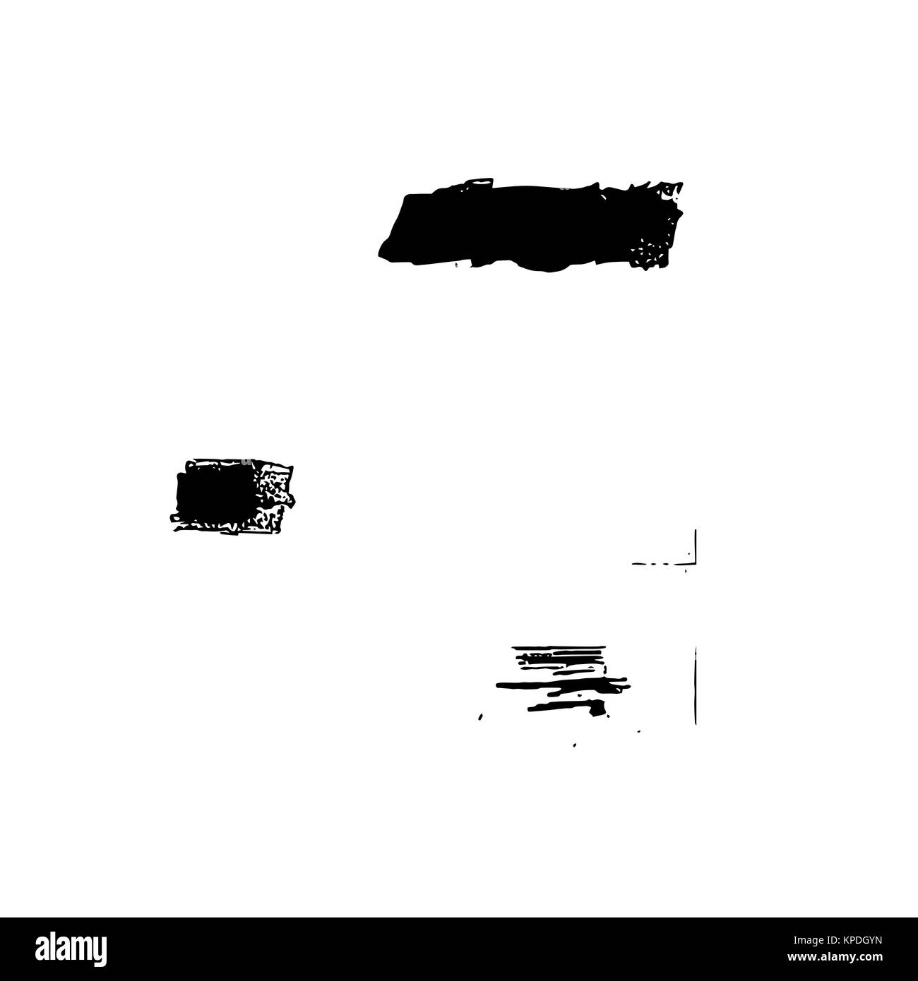 Set vector brush stroke grunge Stock Photo - Alamy