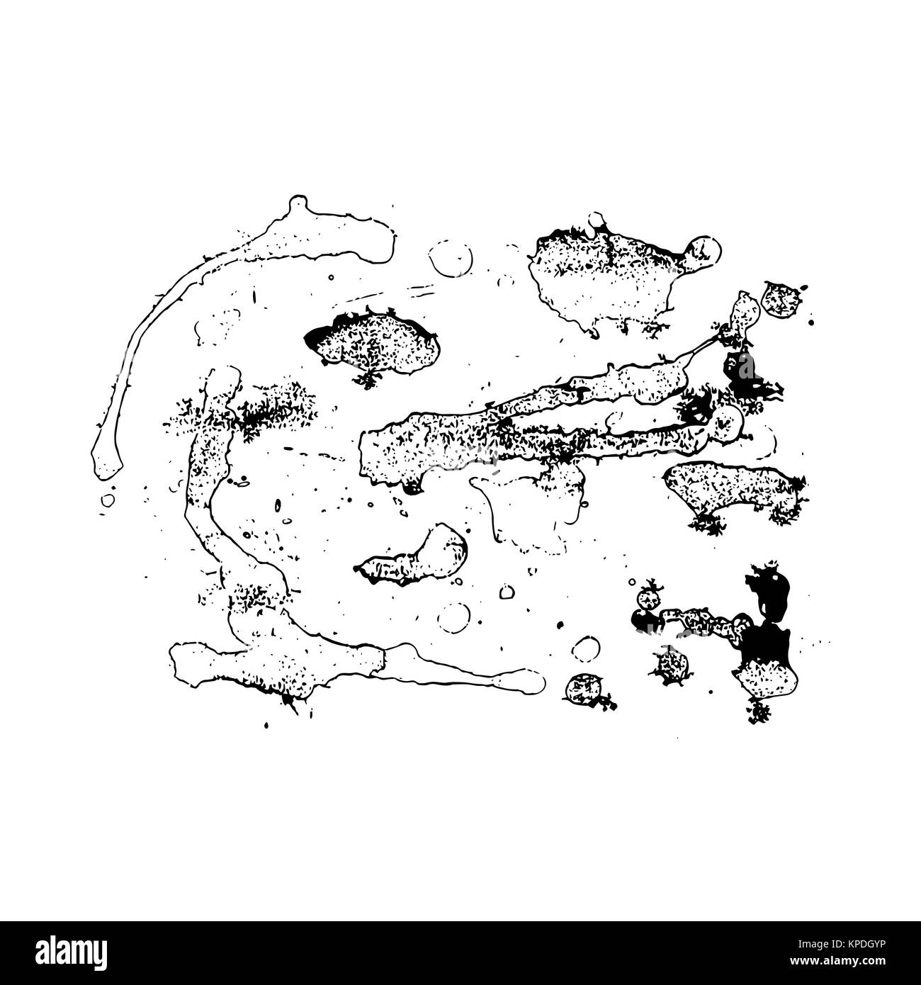 Grunge vector background abstract ink spots Stock Photo - Alamy