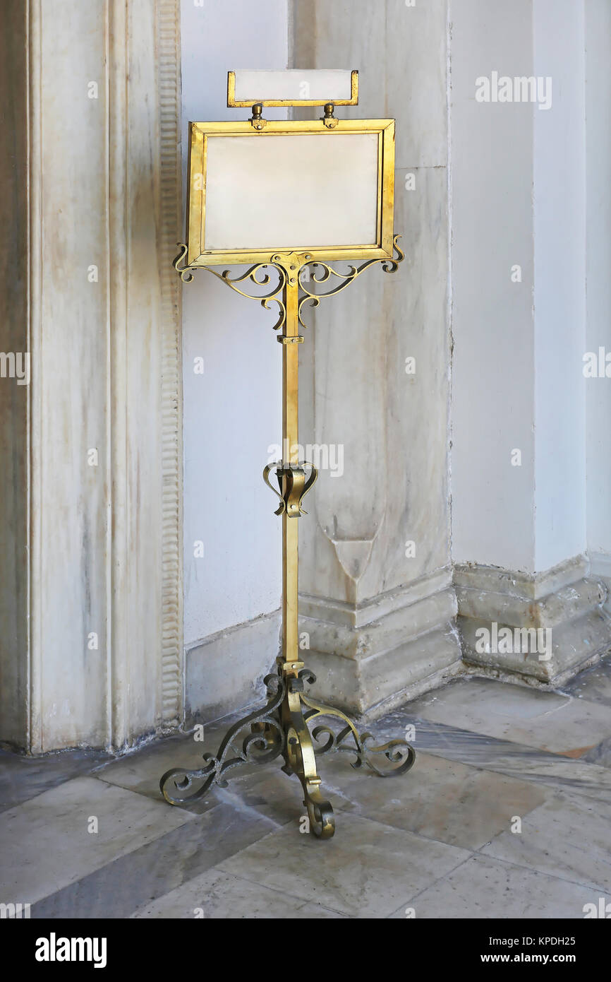 Self Standing Information Board Stock Photo - Alamy