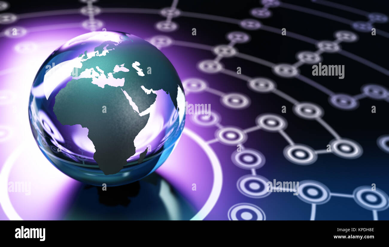 Global Network Concept Stock Photo - Alamy