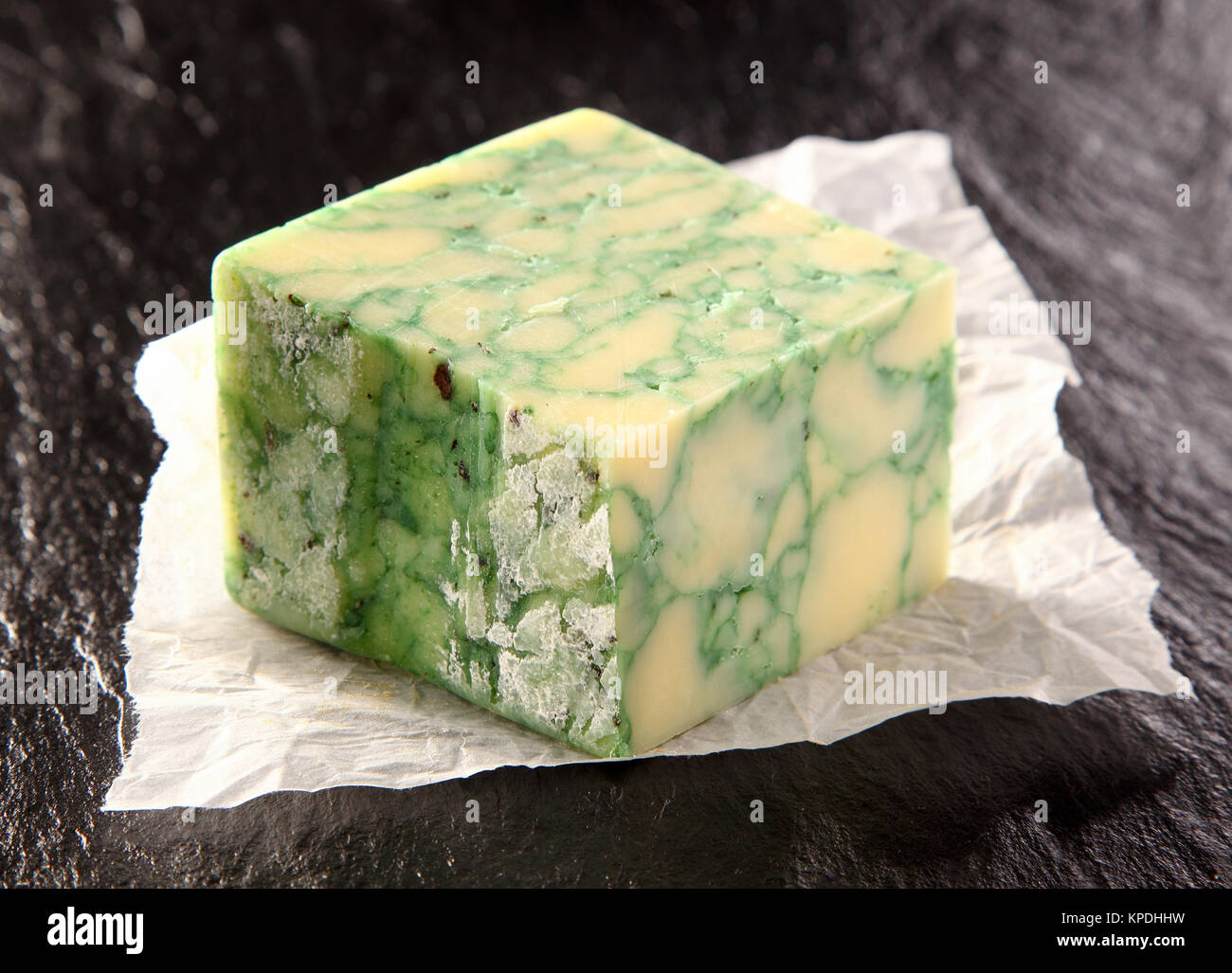 Delicious gourmet herbal sage cheese with a pretty marbled green ...