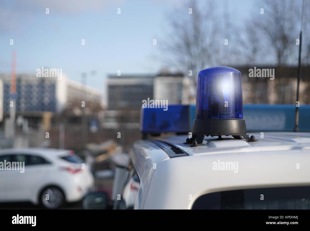 Police car parked at roadside hi-res stock photography and images - Alamy
