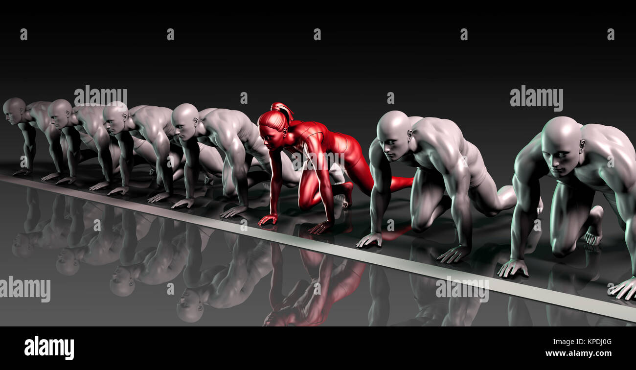 Determined woman fighting against hi-res stock photography and images ...