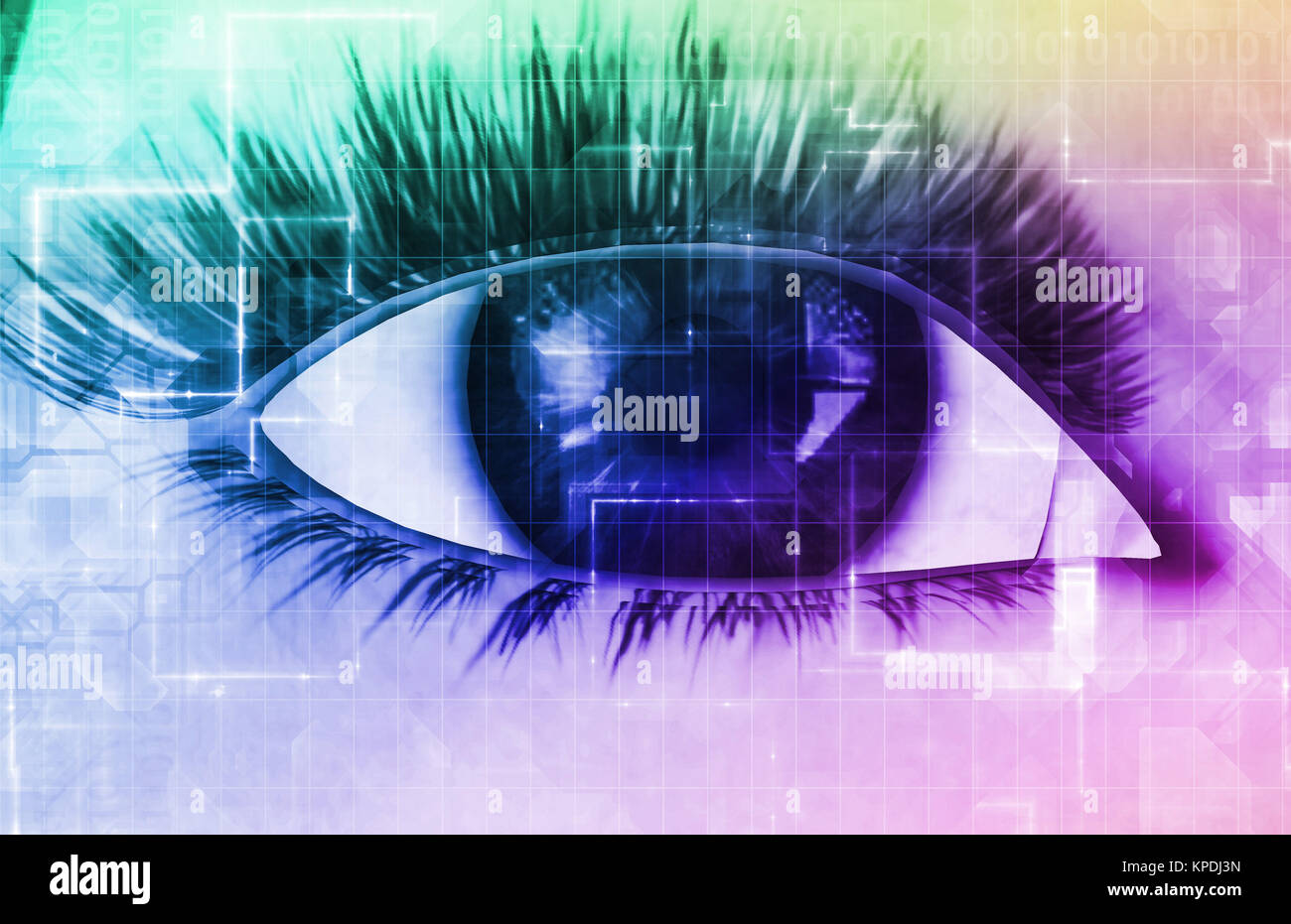 Security Scanning an Iris or Retina Stock Photo - Alamy