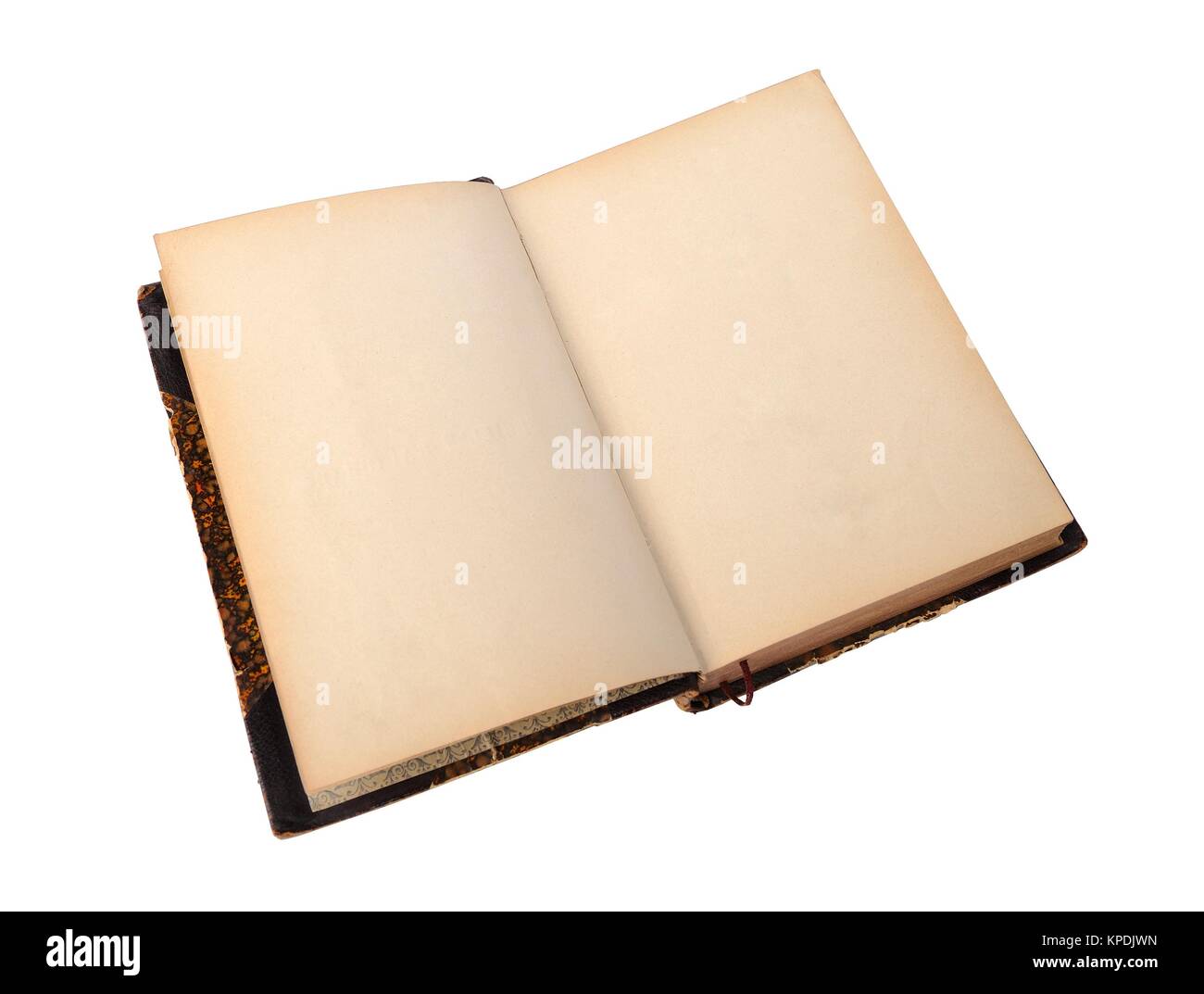 Old open book Stock Photo - Alamy