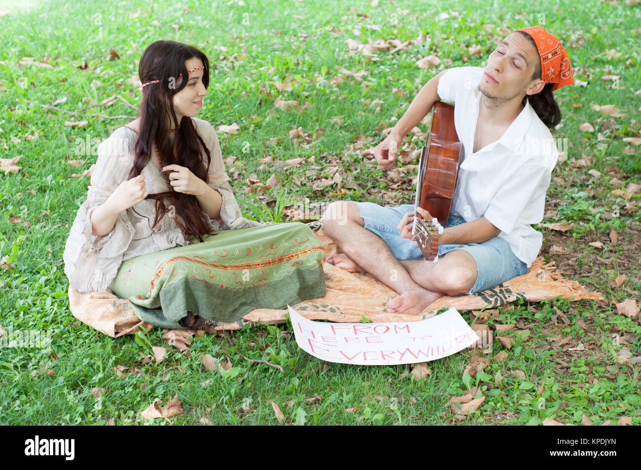 Hippies dance love in hi-res stock photography and images - Alamy
