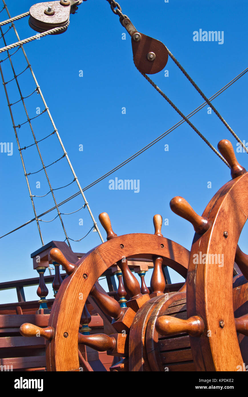 Bridge of ship steering rudder hi-res stock photography and images - Alamy