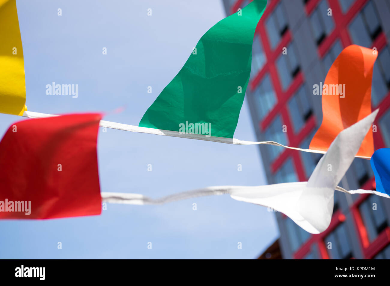 Pennants Waving in the Wind Stock Photo - Alamy