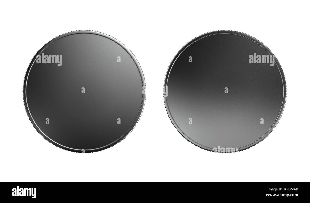 Silver coin front and back Stock Photo - Alamy