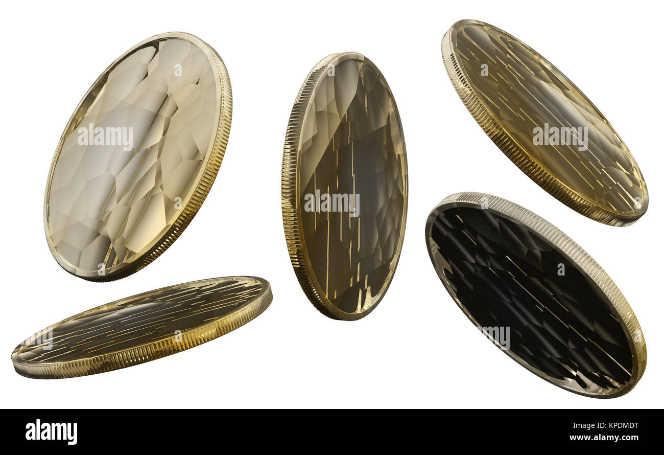 raw gold coin free angle Stock Photo - Alamy