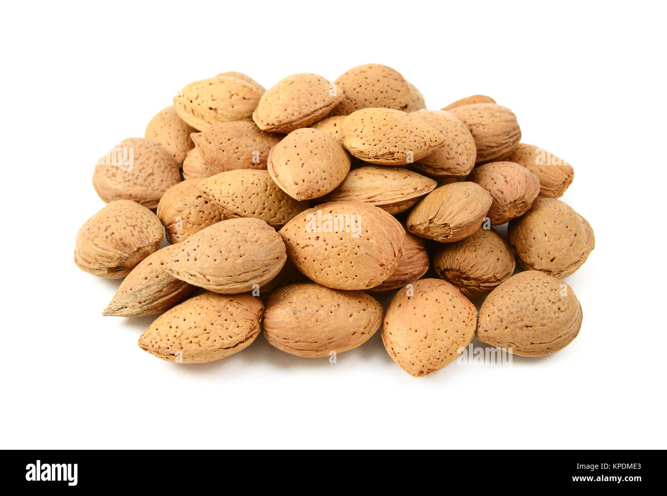 Pile of whole almonds Stock Photo - Alamy
